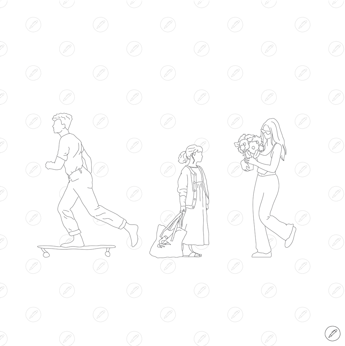 Cad & Vector - Casual People – CAD Lab Studio